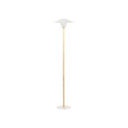 Beliani Stehleuchten MOPPY in Wei&szlig;/Braun - (W) 25 x (H) 153 x (L) 25 cm | Gr.: onesize