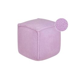Beliani Pouf ALIPUR in Violett - (W) 40 x (H) 40 x (L) 40 cm | Gr.: onesize