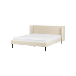 Beliani Doppelbett ARETTE in Beige - (W) 184 x (H) 95 x (L) 206 cm | Gr.: onesize