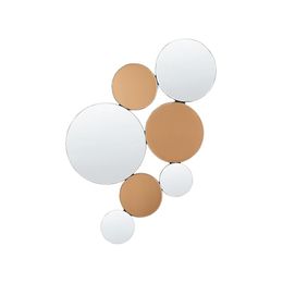 Beliani Wandspiegel LAXOU in Silber/Kupfer - (W) 57 x (H) 90 x (L) 2 cm | Gr.: onesize