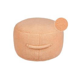 Beliani Pouf ADLANA in Orange - (W) 50 x (H) 30 x (L) 50 cm | Gr.: onesize