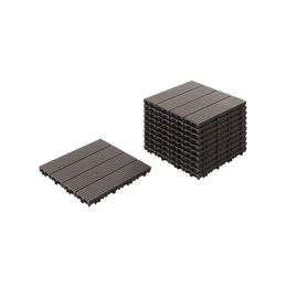 Beliani 11-tlg Outdoor Bodenbelag ATELETA in Grau | Gr.: onesize