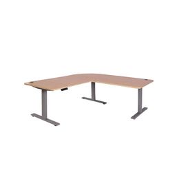 MCW Eck-Schreibtisch D40, Hellbraun, grau | Gr.: onesize