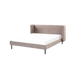 Beliani Doppelbett ARETTE in Beige - (W) 184 x (H) 95 x (L) 206 cm | Gr.: onesize
