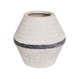 Beliani Blumenvase ARUNCUS in Beige/Grau - (W) 29 x (H) 30 x (L) 29 cm | Gr.: onesize
