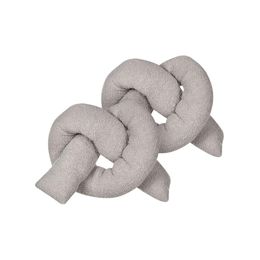 Beliani 2er-Set Dekokissen GLADIOLUS in Grau | Gr.: onesize
