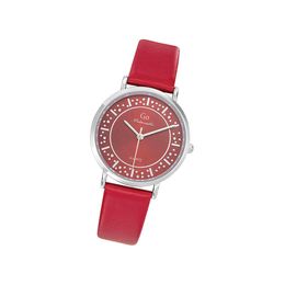 Analog-Armbanduhr Girl Only Mademoiselle rot mittel (ca. 34mm) | Gr.: onesize