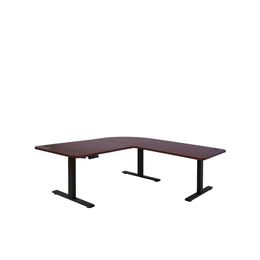 MCW Eck-Schreibtisch D40, Kirsch-Dekor, schwarz | Gr.: onesize