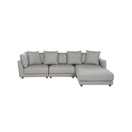 Beliani 2-tlg 3-Sitzer Sofa SIGTUNA in Grau/Schwarz | Gr.: onesize