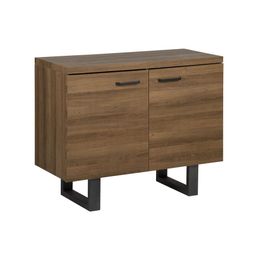 Beliani Sideboard TIMBER in Braun/Grau - (W) 94 x (H) 79 x (L) 42 cm | Gr.: onesize