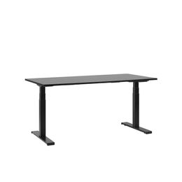 Beliani H&ouml;henverstellbarer Schreibtisch DESTIN II in Schwarz | Gr.: onesize