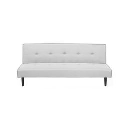 Beliani 3-Sitzer Sofa VISBY in Grau/Schwarz - (W) 180 x (H) 80 x (L) 92 cm | Gr.: onesize