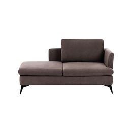Beliani Chaiselongue SIEVOZ in Braun/Schwarz - (W) 155 x (H) 84 x (L) 85 cm | Gr.: onesize