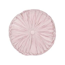 Beliani Dekokissen UDALA in Rosa - (W) 40 x (H) 10 x (L) 40 cm | Gr.: onesize