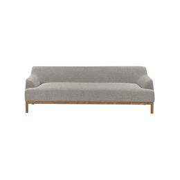 Beliani 3-Sitzer Sofa SOSJO in Grau/Braun - (W) 219 x (H) 74 x (L) 83 cm | Gr.: onesize