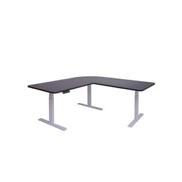 MCW Eck-Schreibtisch D40, Schwarz, grau | Gr.: onesize