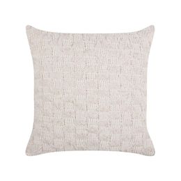 Beliani Dekokissen BASALIM in Beige/Rosa - (W) 45 x (H) 12 x (L) 45 cm | Gr.: onesize