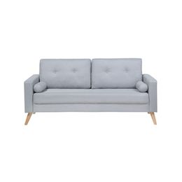 Beliani 2-Sitzer Sofa KALMAR in Grau/Braun - (W) 182 x (H) 88 x (L) 74 cm | Gr.: onesize