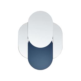 Beliani Wandspiegel CHAILLON in Silber/Blau - (W) 60 x (H) 80 x (L) 4 cm | Gr.: onesize