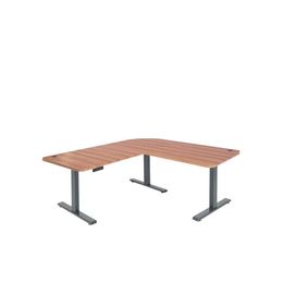 MCW Eck-Schreibtisch D40, Eiche-Dekor, anthrazit-grau | Gr.: onesize