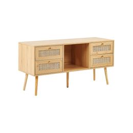 Beliani TV-M&ouml;bel PEROTE in Braun/Gold - (W) 120 x (H) 60 x (L) 40 cm | Gr.: onesize