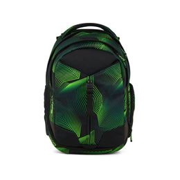 Satch Match Schulrucksack Seismic Green 2025 in schwarz-gr&uuml;n | Gr.: onesize