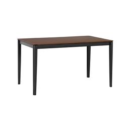 Beliani Esszimmertisch CEDAR in Braun/Schwarz - (W) 80 x (H) 75 x (L) 135 cm | Gr.: onesize