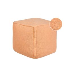 Beliani Pouf ALIPUR in Orange - (W) 40 x (H) 40 x (L) 40 cm | Gr.: onesize