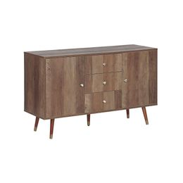 Beliani Sideboard ULIKA in Braun/Gold - (W) 114 x (H) 71 x (L) 40 cm | Gr.: onesize