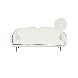 Beliani 3-Sitzer Sofa TONSBERG in Wei&szlig;/Schwarz - (W) 198 x (H) 78 x (L) 85 cm | Gr.: onesize