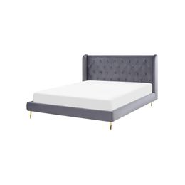 Beliani Doppelbett FORBACH in Grau - (W) 174 x (H) 106 x (L) 218 cm | Gr.: onesize