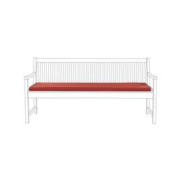Beliani Auflagen VIVARA in Rot - (W) 169 x (H) 5 x (L) 50 cm | Gr.: onesize