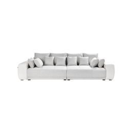 Beliani 4-Sitzer Sofa TORPO in Grau/Beige/Silber - (W) 308 x (H) 84 x (L) 136 cm | Gr.: onesize