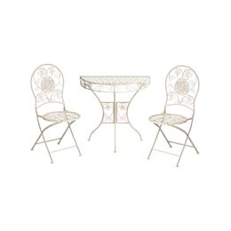 Beliani 3-tlg Bistro Set YAVIZA in Beige | Gr.: onesize