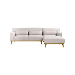 Beliani Ecksofa SIMOS in Grau/Braun - (W) 264 x (H) 80 x (L) 82 cm | Gr.: onesize