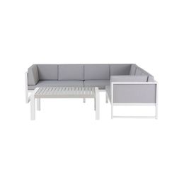 Beliani 4-tlg Lounge Set CASTELLA in Grau/Weiß | Gr.: onesize