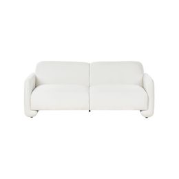 Beliani 3-Sitzer Sofa SALAND in Wei&szlig; - (W) 202 x (H) 82 x (L) 82 cm | Gr.: onesize