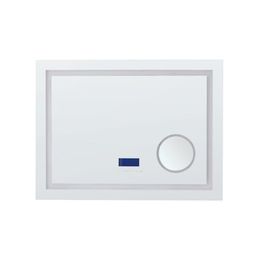 Beliani Badezimmerspiegel THAIX in Silber - (W) 80 x (H) 60 x (L) 4 cm | Gr.: onesize
