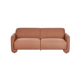 Beliani 3-Sitzer Sofa SALAND in Braun - (W) 202 x (H) 82 x (L) 82 cm | Gr.: onesize