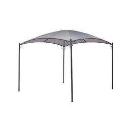 Beliani Garten-Pergola VOMERO in Grau/Schwarz - (W) 305 x (H) 212 x (L) 305 cm | Gr.: onesize