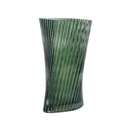 Beliani Blumenvase MARPISSA in Gr&uuml;n - (W) 17 x (H) 26 x (L) 9 cm | Gr.: onesize