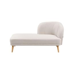 Beliani Chaiselongue TANLAY in Beige/Braun - (W) 74 x (H) 78 x (L) 153 cm | Gr.: onesize