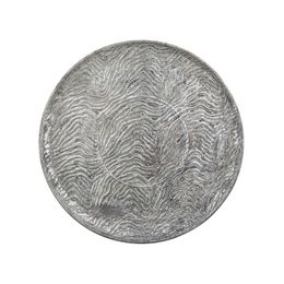 Beliani Tablett KITNOS in Silber - (W) 49 x (H) 2 x (L) 49 cm | Gr.: onesize