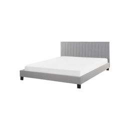 Beliani Doppelbett POITIERS in Grau - (W) 151 x (H) 99 x (L) 215 cm | Gr.: onesize