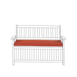Beliani Auflagen SOVANA in Rot - (W) 108 x (H) 5 x (L) 45 cm | Gr.: onesize