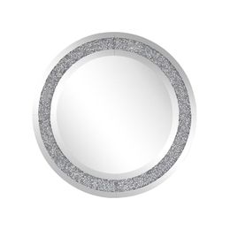 Beliani Wandspiegel ERBRAY in Silber - (W) 70 x (H) 70 x (L) 2 cm | Gr.: onesize
