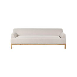 Beliani 3-Sitzer Sofa SOSJO in Beige/Braun - (W) 219 x (H) 74 x (L) 83 cm | Gr.: onesize