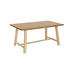 Beliani Esszimmertisch BARNES in Braun - (W) 90 x (H) 76 x (L) 160 cm | Gr.: onesize