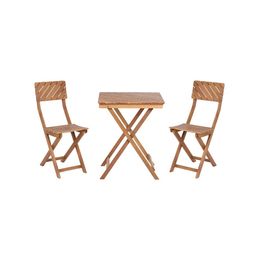 Beliani 3-tlg Bistro Set ARDORE in Braun | Gr.: onesize