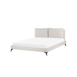 Beliani Doppelbett MELLE in Beige - (W) 195 x (H) 98 x (L) 240 cm | Gr.: onesize